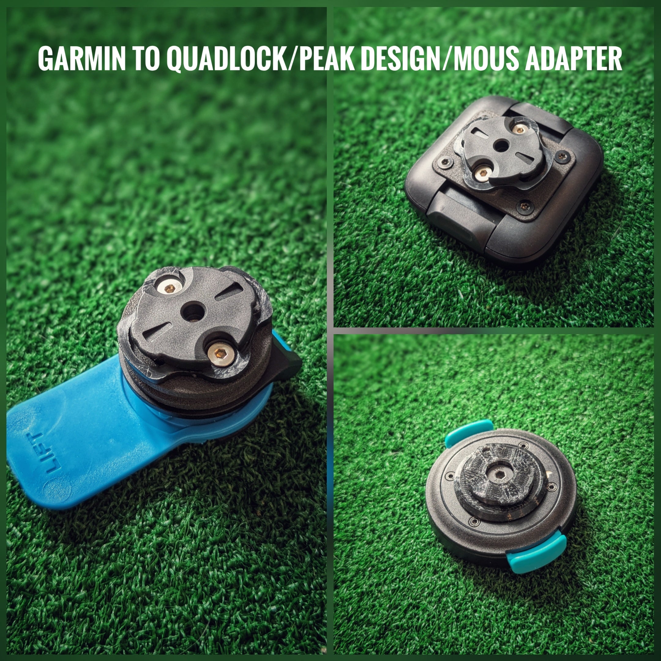 Garmin to Quad Lock / Peak Design / Mous Intralock adapter – OCH Parts